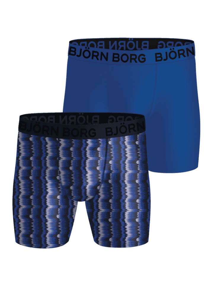 Sports Microfiber Boxers 2-pack - Men - Blue, Print | Björn Borg