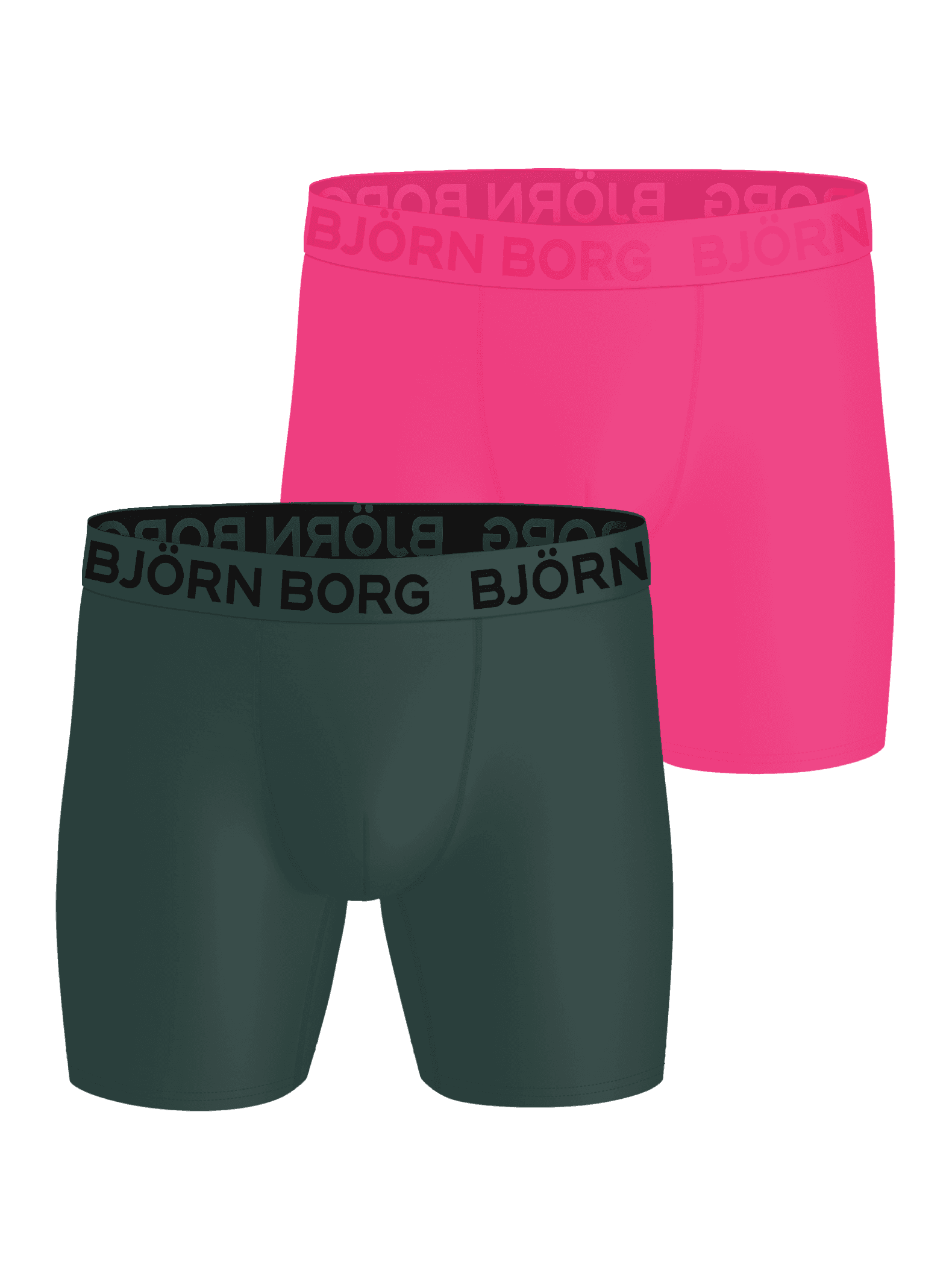 Sports Microfiber Boxers 2-pack - Men - Green, Pink | Björn Borg